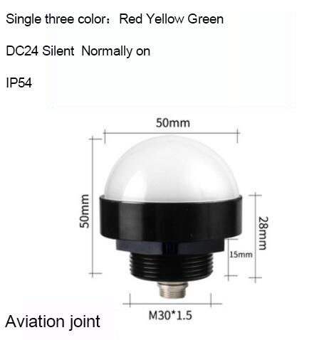 24V Waterproof Led tri-color indicator light Singl... – Vicedeal