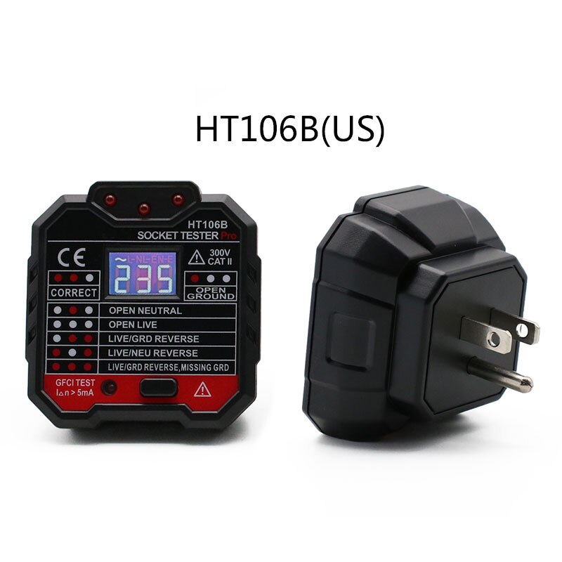 EU US UK Digital Display Plug Socket Tester Neutra... – Grandado
