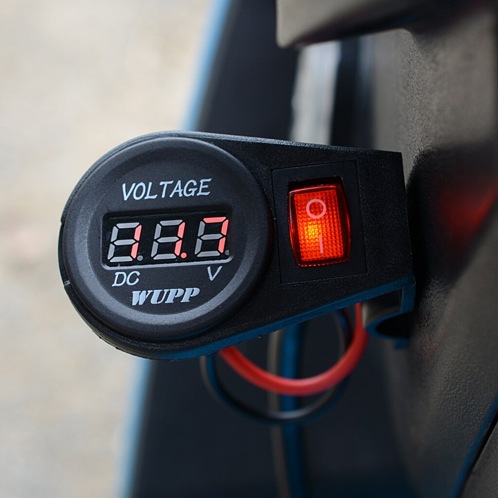 Universele Auto Marine Rode Led Digitale Voltmeter... – Grandado