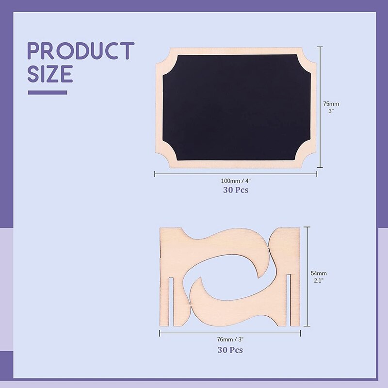 30Pcs Mini Chalkboard Sign Food Labels for Party B... – Vicedeal