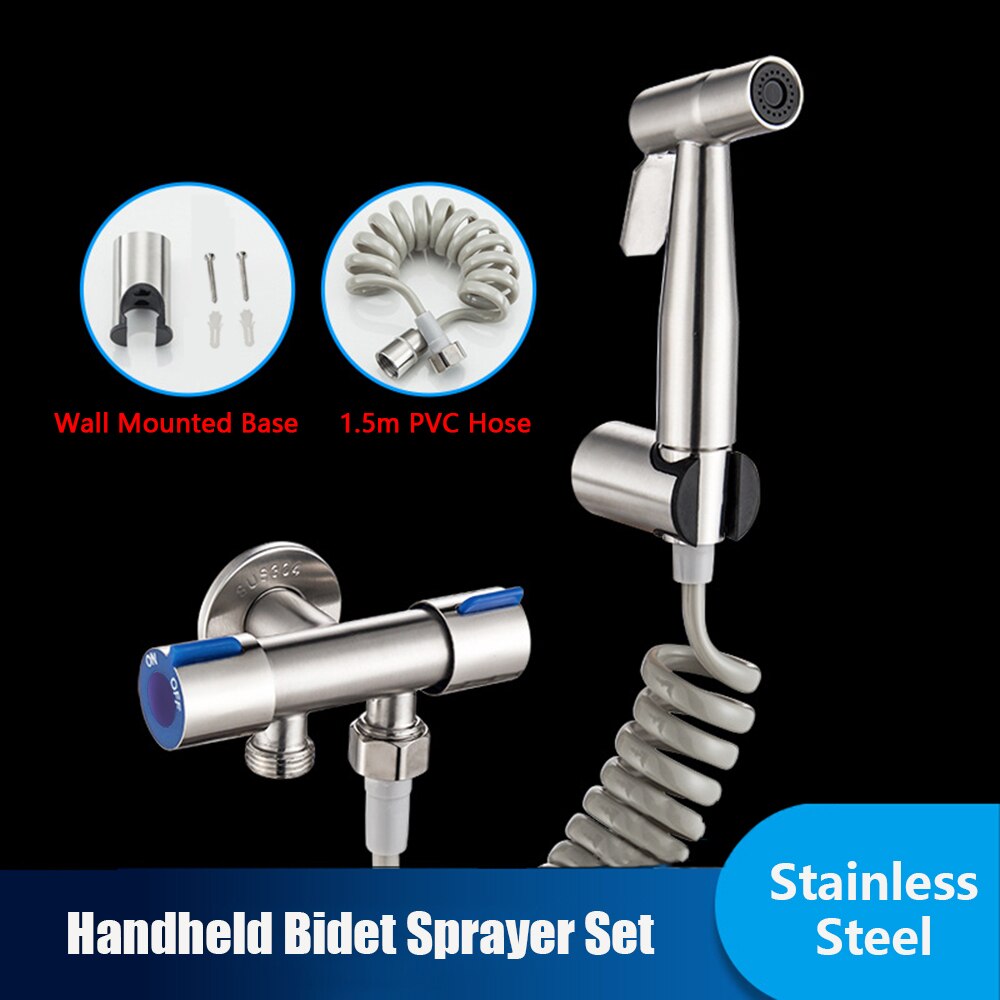 Bidet T-Adapter with Shut off Valve Stainless Stee... – Grandado