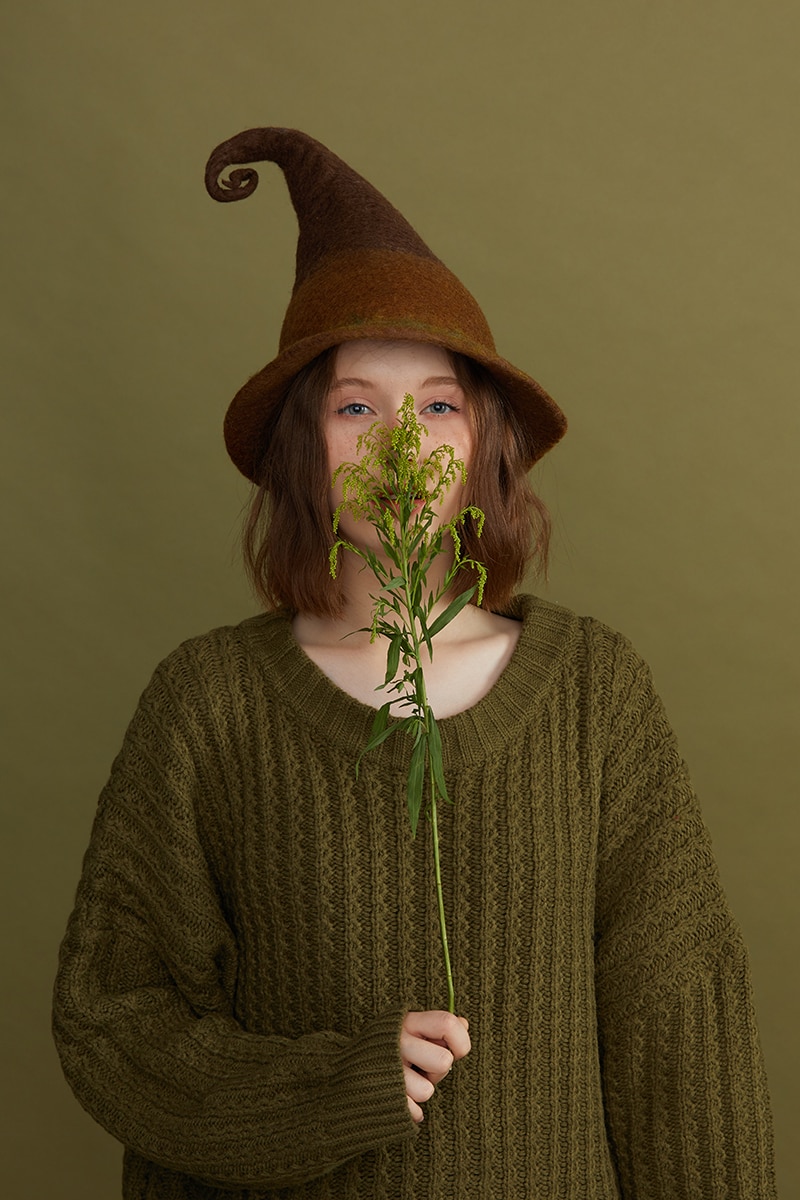 Wool wet felt magician tall hat Halloween hat COS ... – Vicedeal