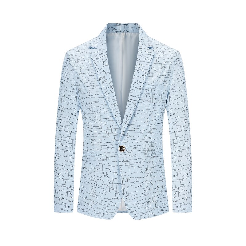 Striped Print Blazers And Suits Plus Size Single B... – Vicedeal