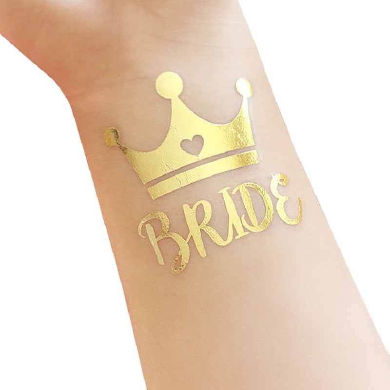 Team Bride to be sash veil tattoo sticker balloon ... – Grandado