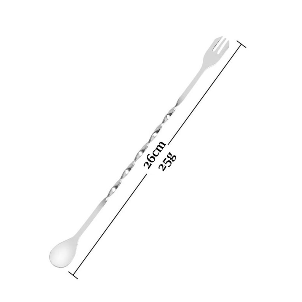 Stainless Steel Mixing Stirrin Spoon Fork Cocktail... – Vicedeal