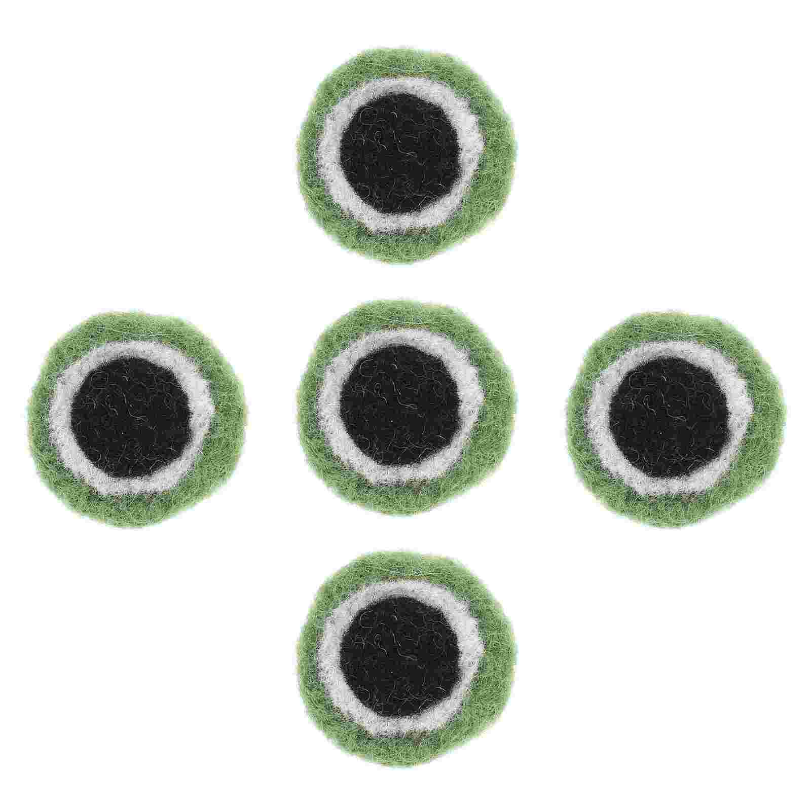 5pcs Felt Frogs Eyes Wool Felt Poke Frogs Eyes Han... – Grandado