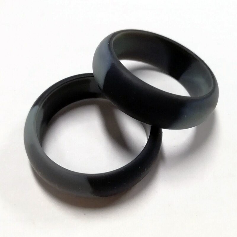 Men Silicone Rubber Wedding Rings Finger Rings For... – Vicedeal
