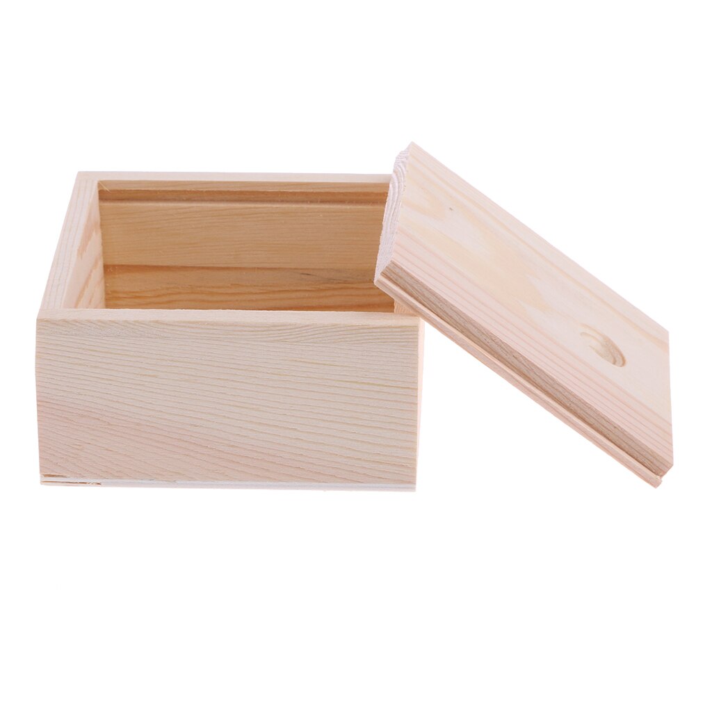 Mag Small Plain Wooden Jewellery Box Container Sma... – Grandado