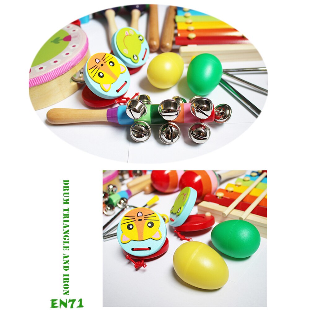 14pcs Toys Musical Wooden Instruments 8 Notes Xylo... – Vicedeal
