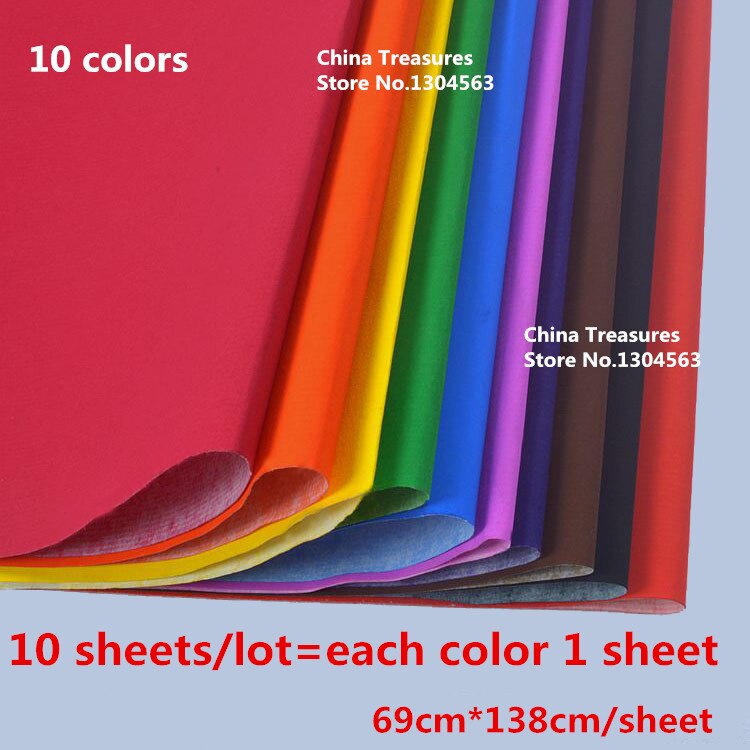 69cm*138cm*10sheets Chinese Colorful Rice Paper Pa... – Grandado