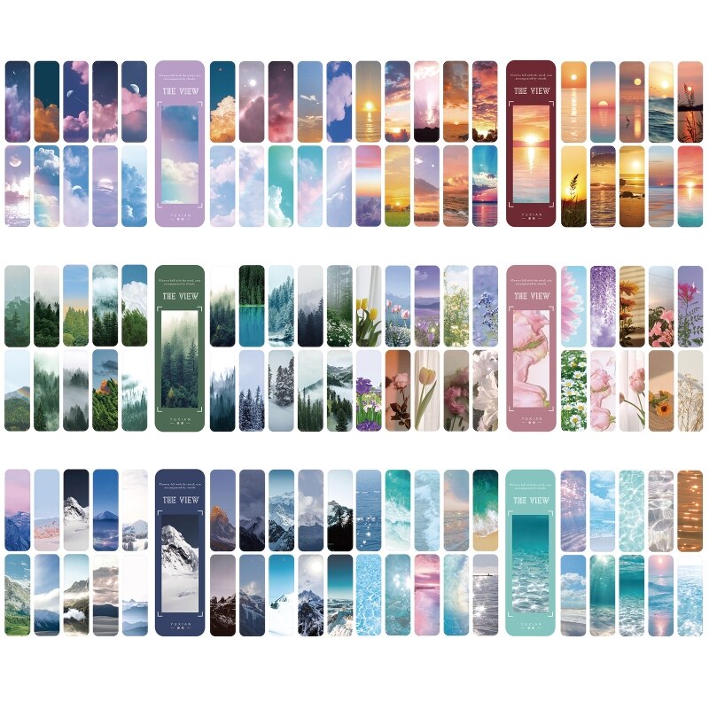 20 Sheets Cute Nature Bookmark Index Reading Book ... – Vicedeal