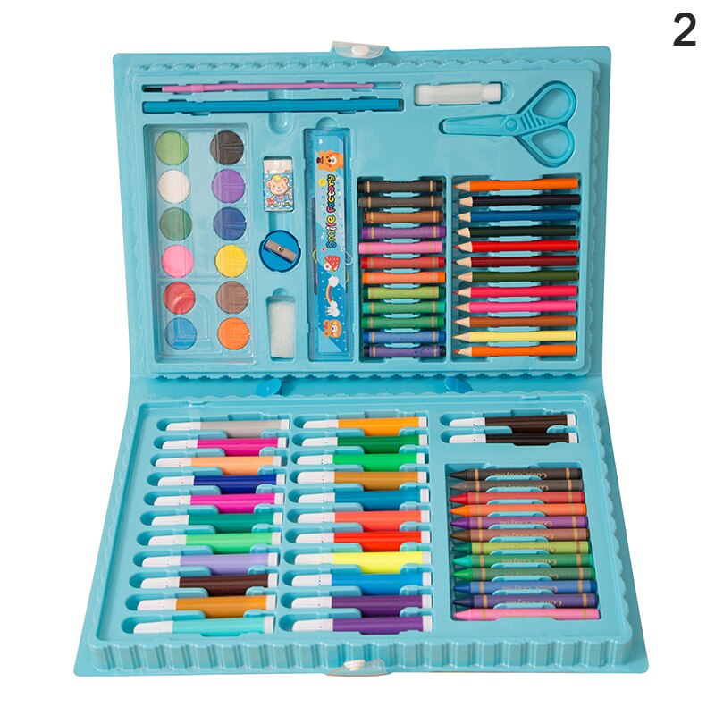 86pcs Children Painting Set Water Color Pen Crayon... – Grandado
