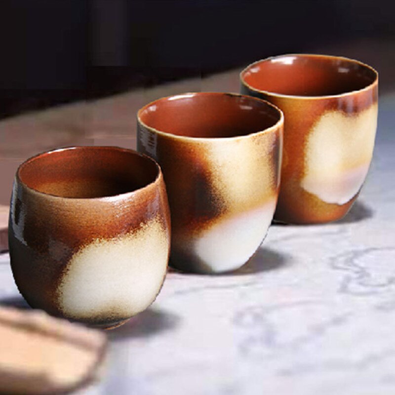 Ceramic Single Water Mug Kiln Change Imitation Woo... – Vicedeal