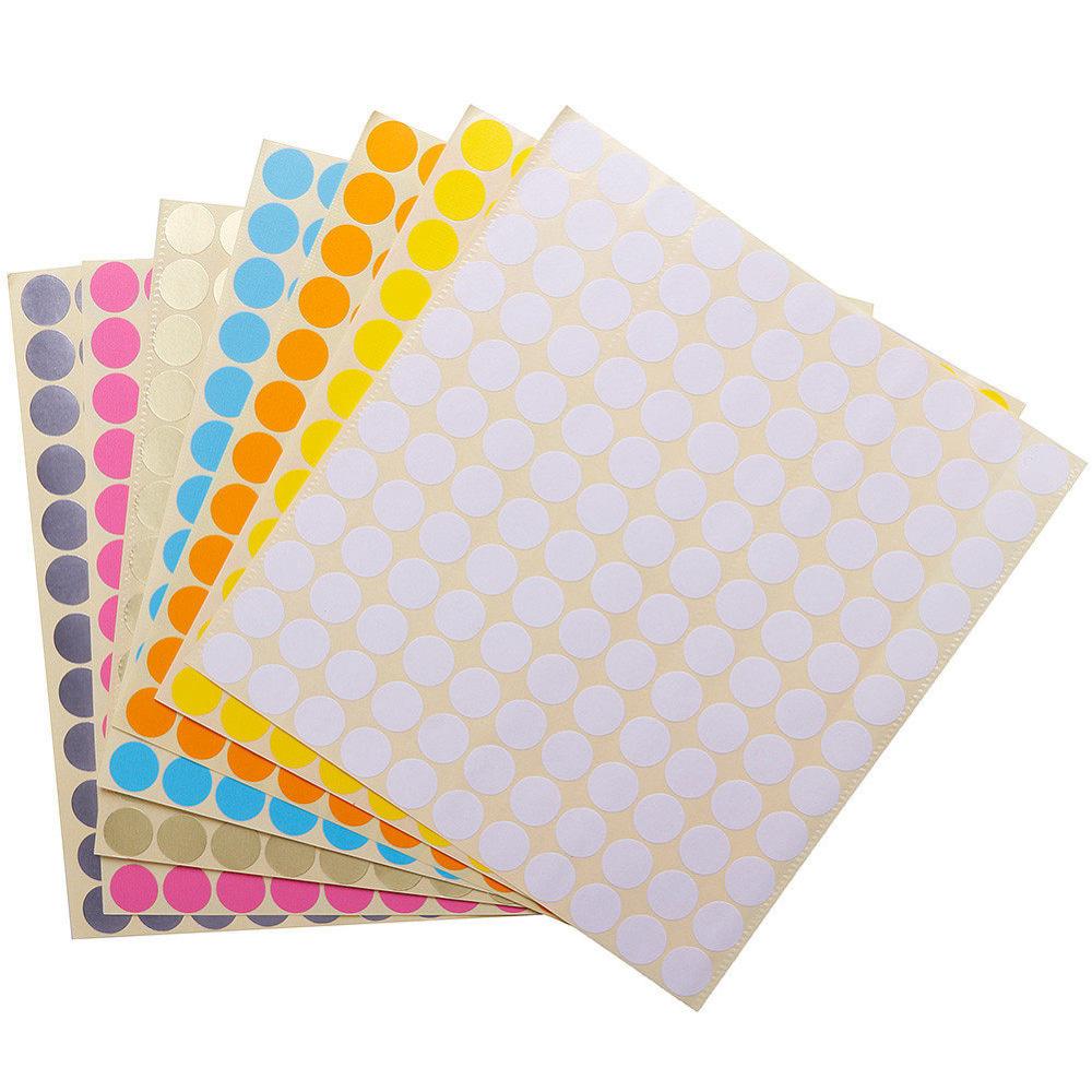 132pcs/Sheet Bottle Labels Colorful Blank Round Ta... – Grandado