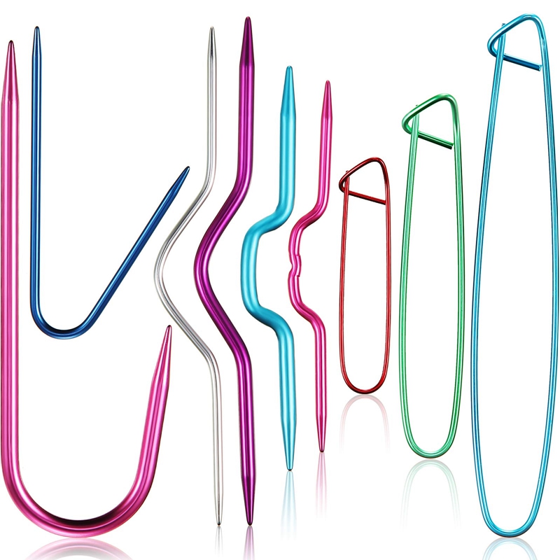 Mixed Color Aluminum Cable Needles Stitch Holders,... – Vicedeal