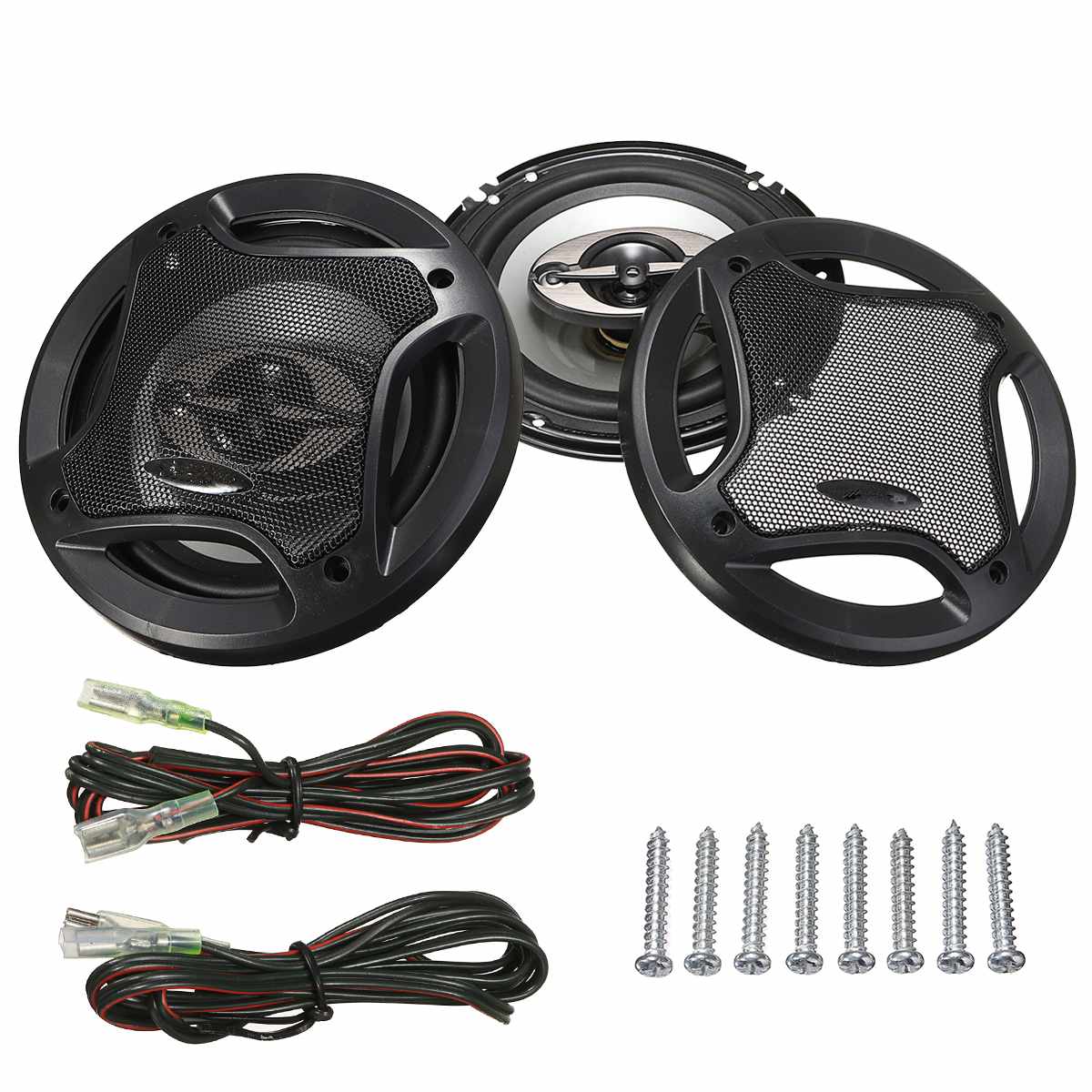 6.5 Inch 400W Car Audio Speaker 4 Way Coaxial Loud... – Grandado