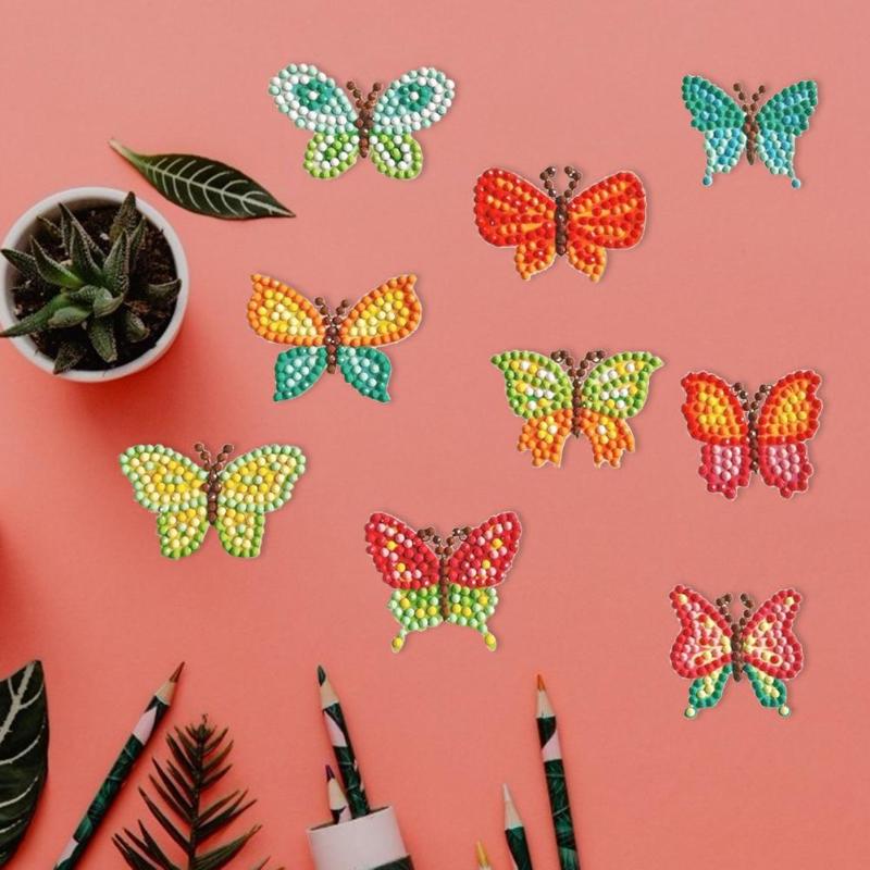 DIY Full Drill Round Butterfly Diamond Painting Ch... – Vicedeal