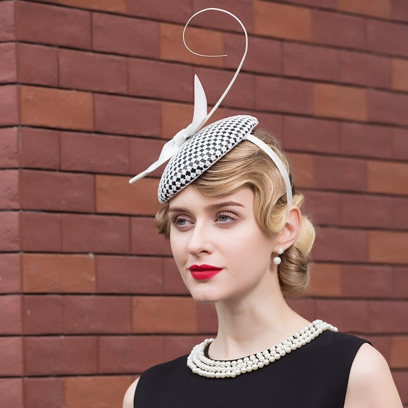 Lady Fedoras Hat Female Caterer Small Party Hat Wo... – Grandado