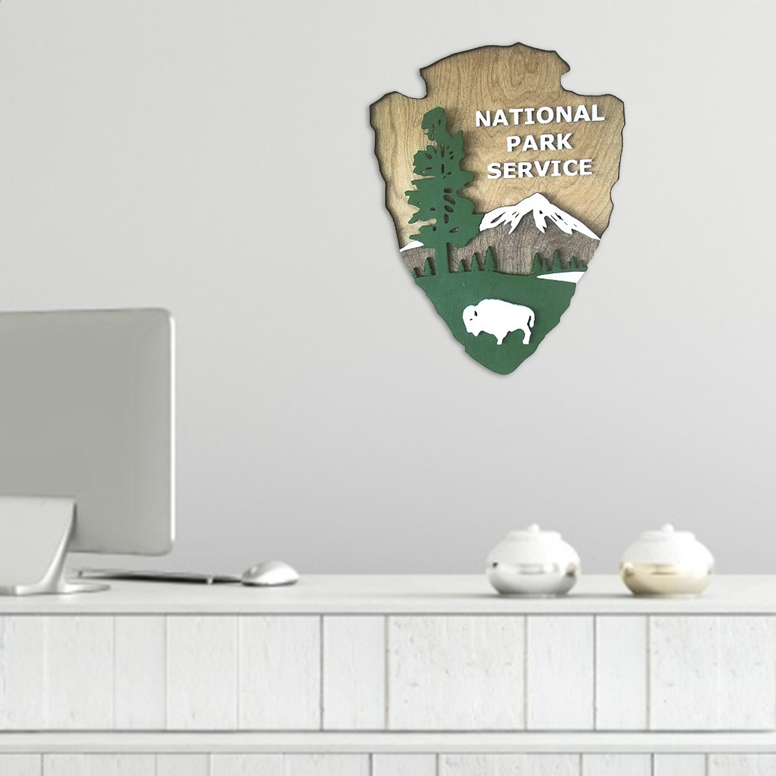 Retro PVC Park Service Signs Signs Outdoor Courtya... – Grandado