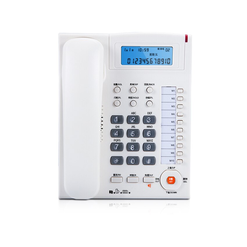 Corded Telephone Black, White, Home Business Landl... – Grandado