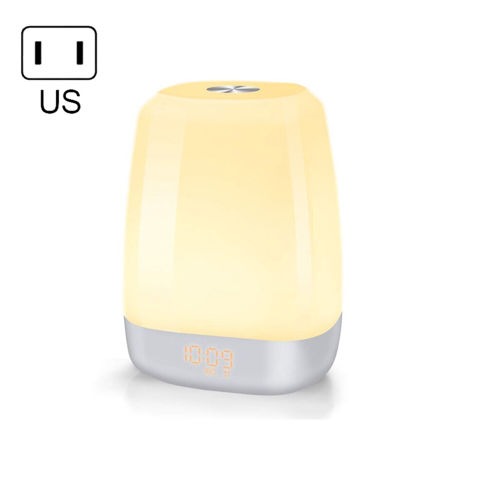 Alarm Clock Wake Light Sleep Digital Snooze Nature... – Vicedeal