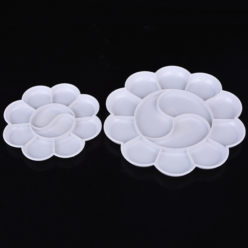 18.5cm plum plate plastic round art gouache paint ... – Grandado