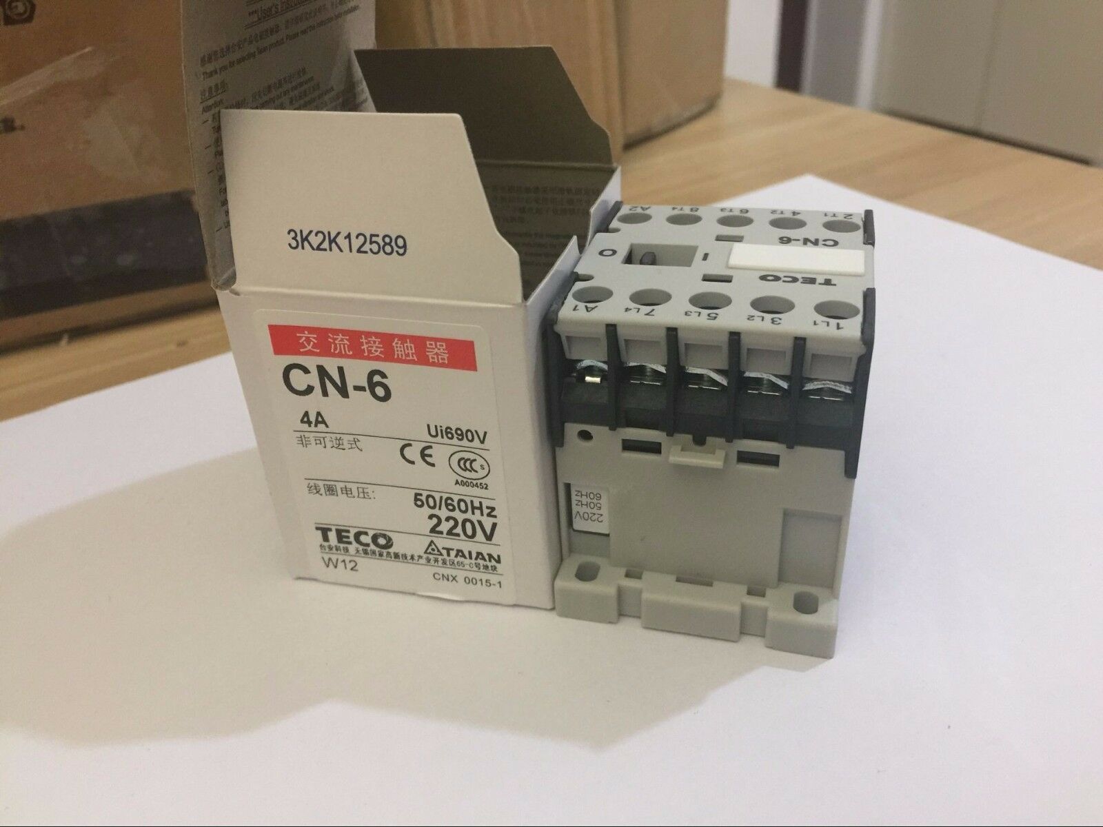 TECO CN-6 CN6 220V ,4A ,Contactor – Vicedeal