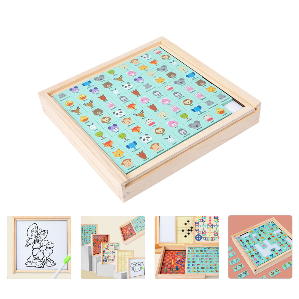 Multi-function Game Chess Wooden Chess Game Board ... – Grandado