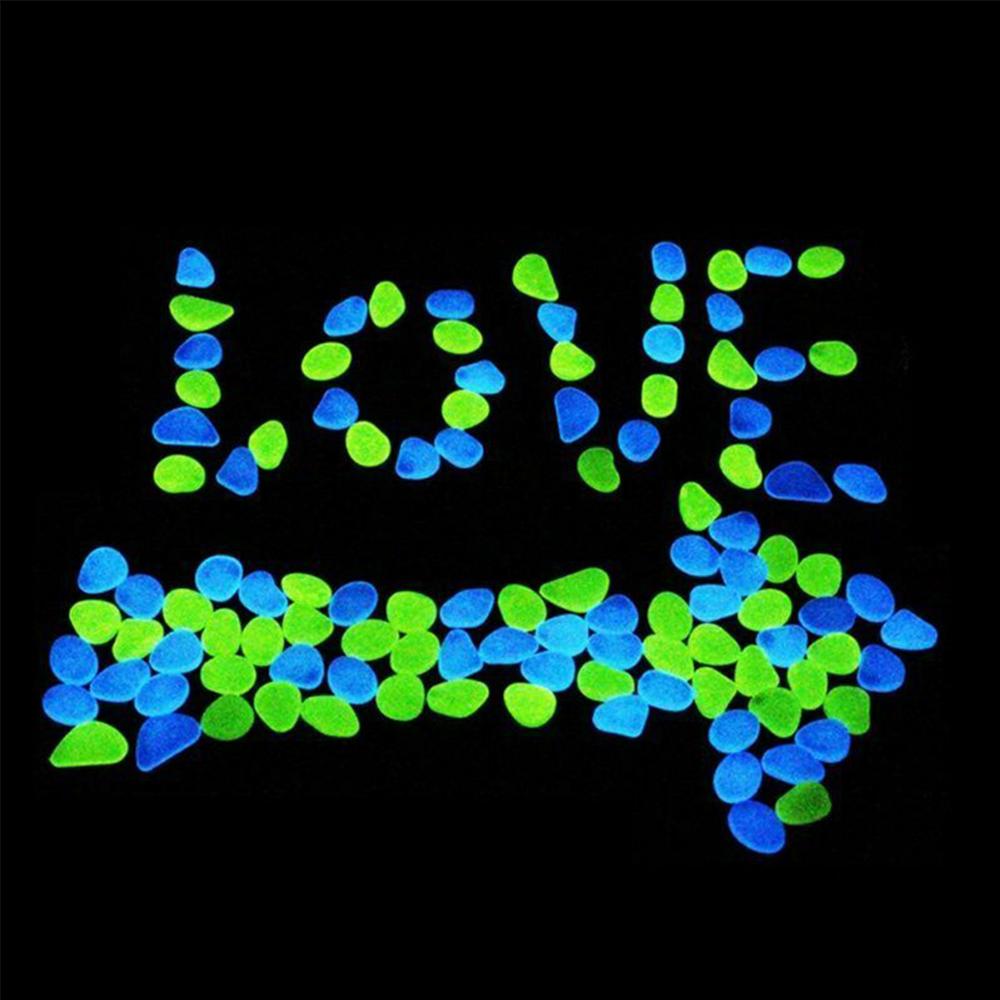 200Pcs Luminous Stones Man-made Pebble Glow Dark G... – Grandado