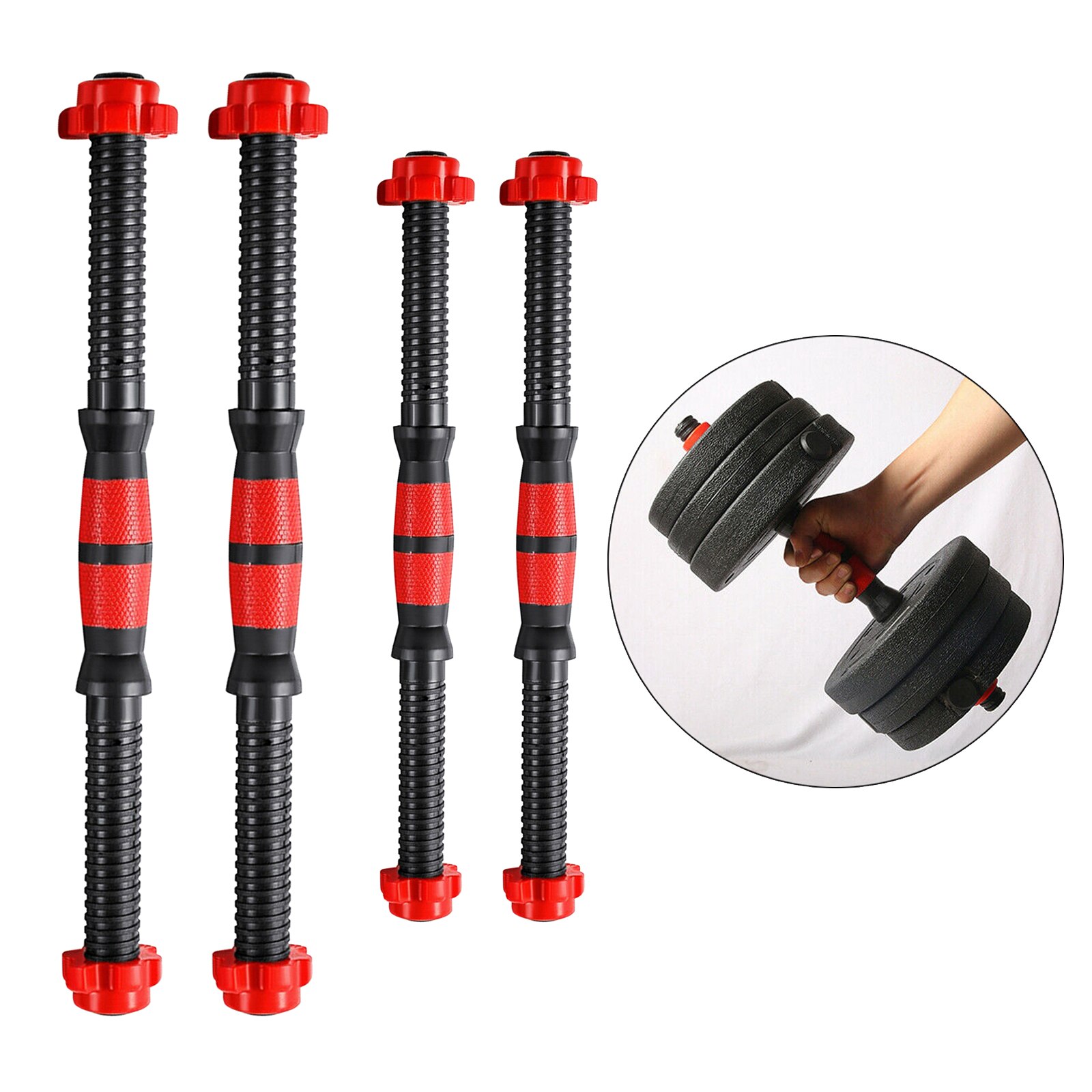 1 inch Standard Threaded Dumbbell Bar Handle with ... – Vicedeal