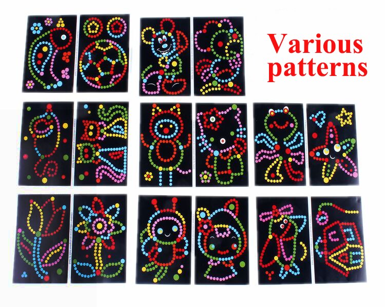 2Pcs/Set DIY Cartoon Animal Dots Sticker Puzzle Ga... – Grandado