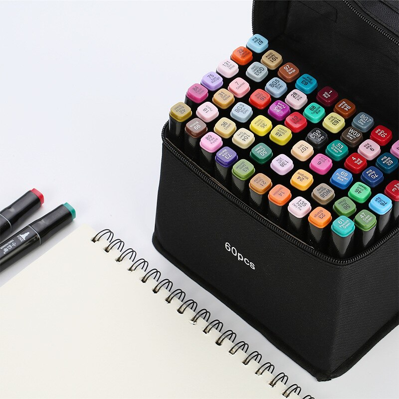 Marker Pencil 30 /40 / 60 / 80 Colors Double Head ... – Vicedeal