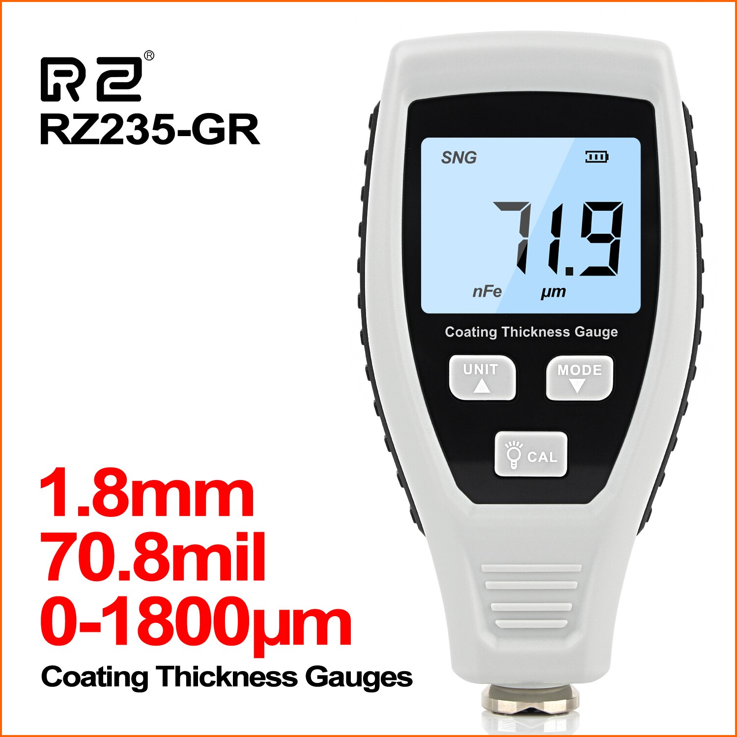 RZ Coating Thickness Gauge Paint Handheld Thicknes... – Grandado