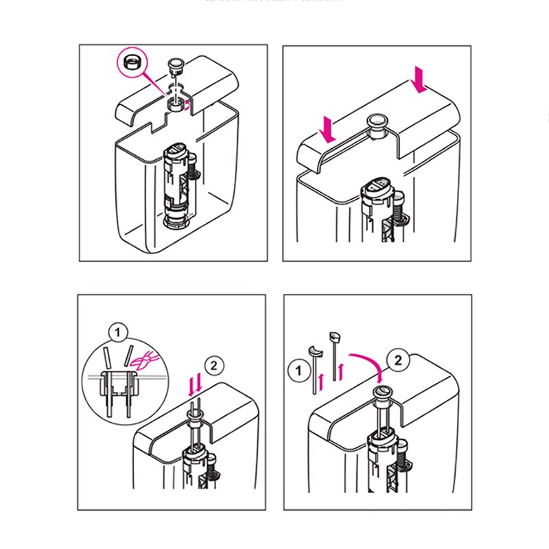 Wc Accessoires 38 Mm Wc Dubbele Flush Ronde Hoofd ... – Vicedeal