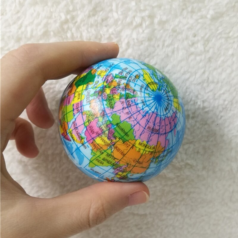 Baby Soft Squeeze Earth Globe Balls PU Foam World ... – Vicedeal