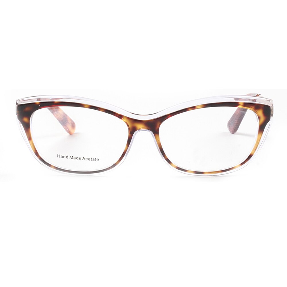 Women cateye Eyeglass Frames for women round aceta... – Grandado