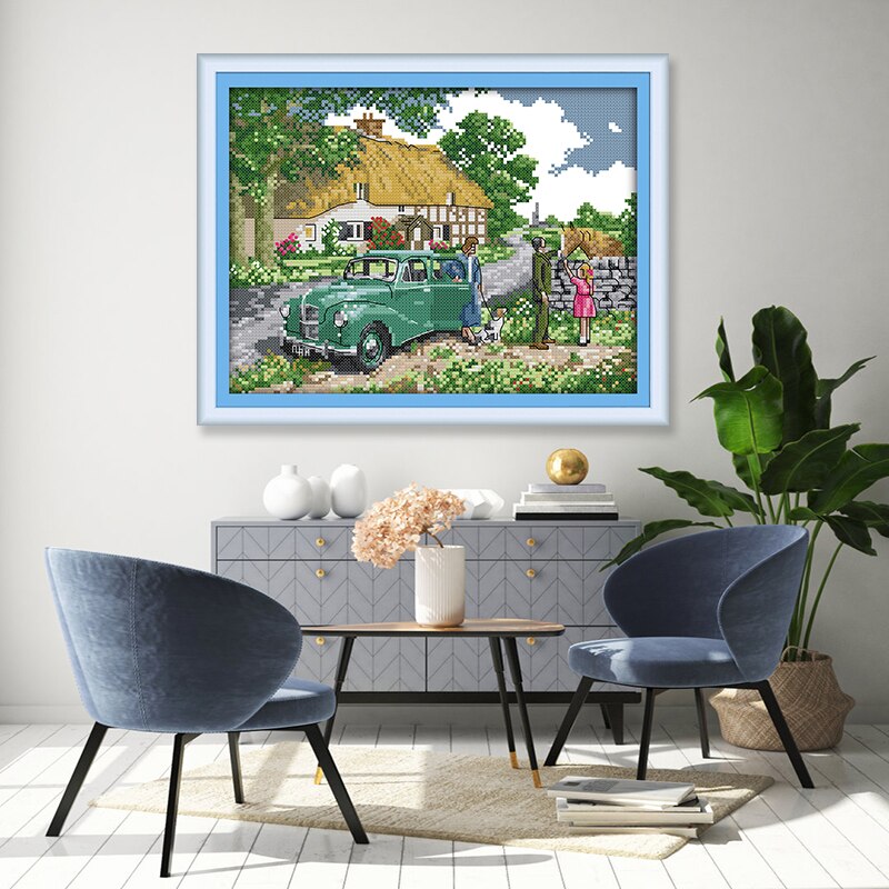 Farewell Patterns Cross Stitch Kits 11CT Printed F... – Grandado