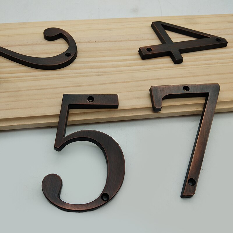 Aged Bronze 101mm House Number House Door Address ... – Grandado