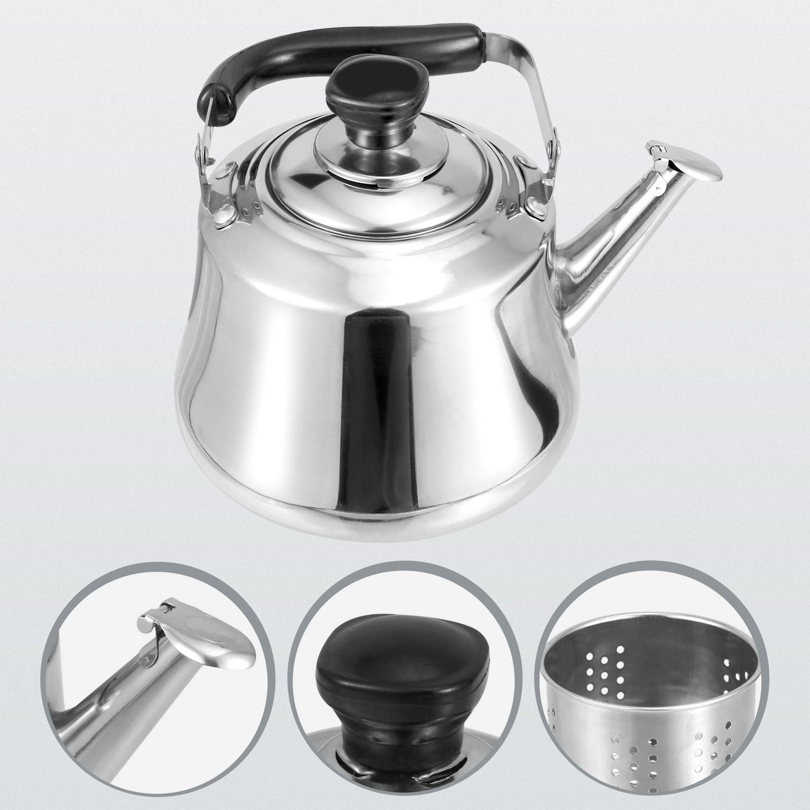1pc Whistle Teakettle Stainless Steel Boil Water K... – Grandado