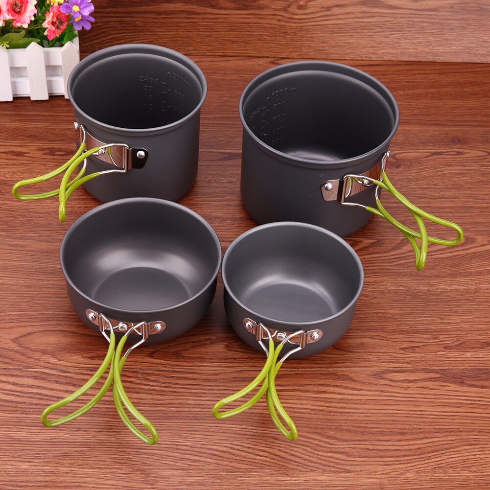 4 In 1 Camping Pot Sets Voor 2-3 Personen Potten P... – Vicedeal