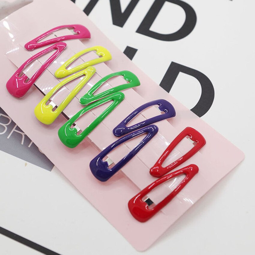 10pcs Cute Candy Color Kid Girl Hairpin BB Snap Ha... – Grandado