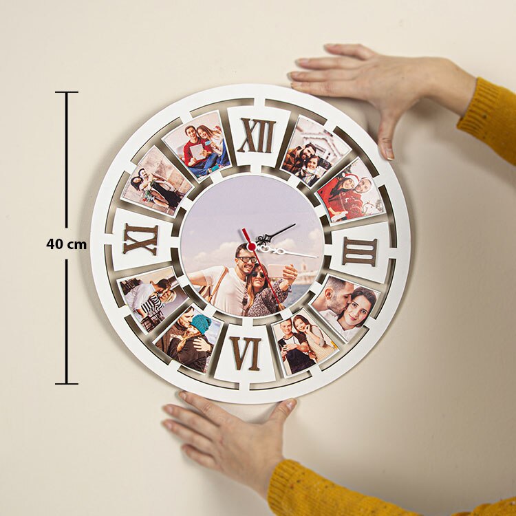 Wood 13 Photo Sublimation Wall Clock – Grandado