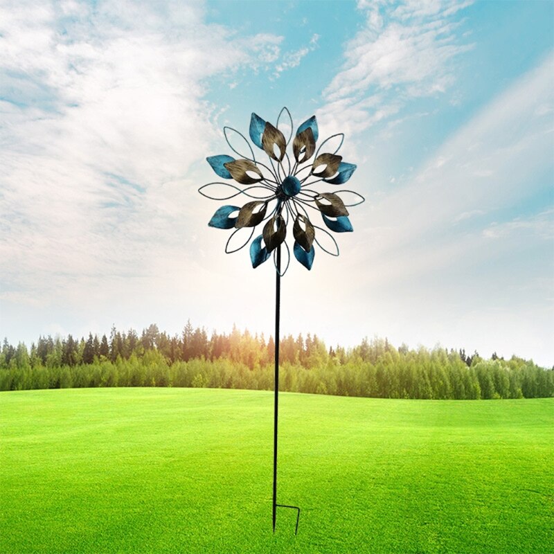 Simple Rotating Windmill Garden Insert Decor Yard ... – Grandado