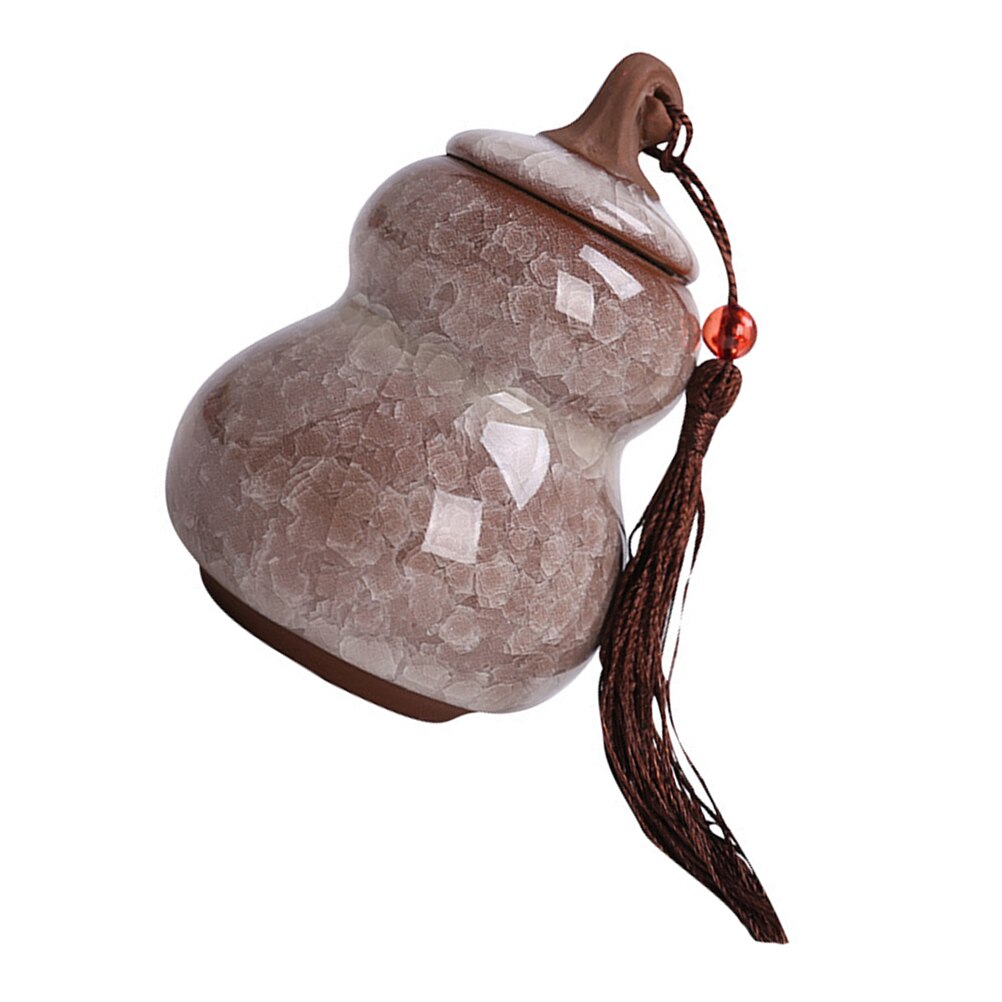 Ceramic Storage Jar Gourd Shaped Tea Container Tea... – Grandado