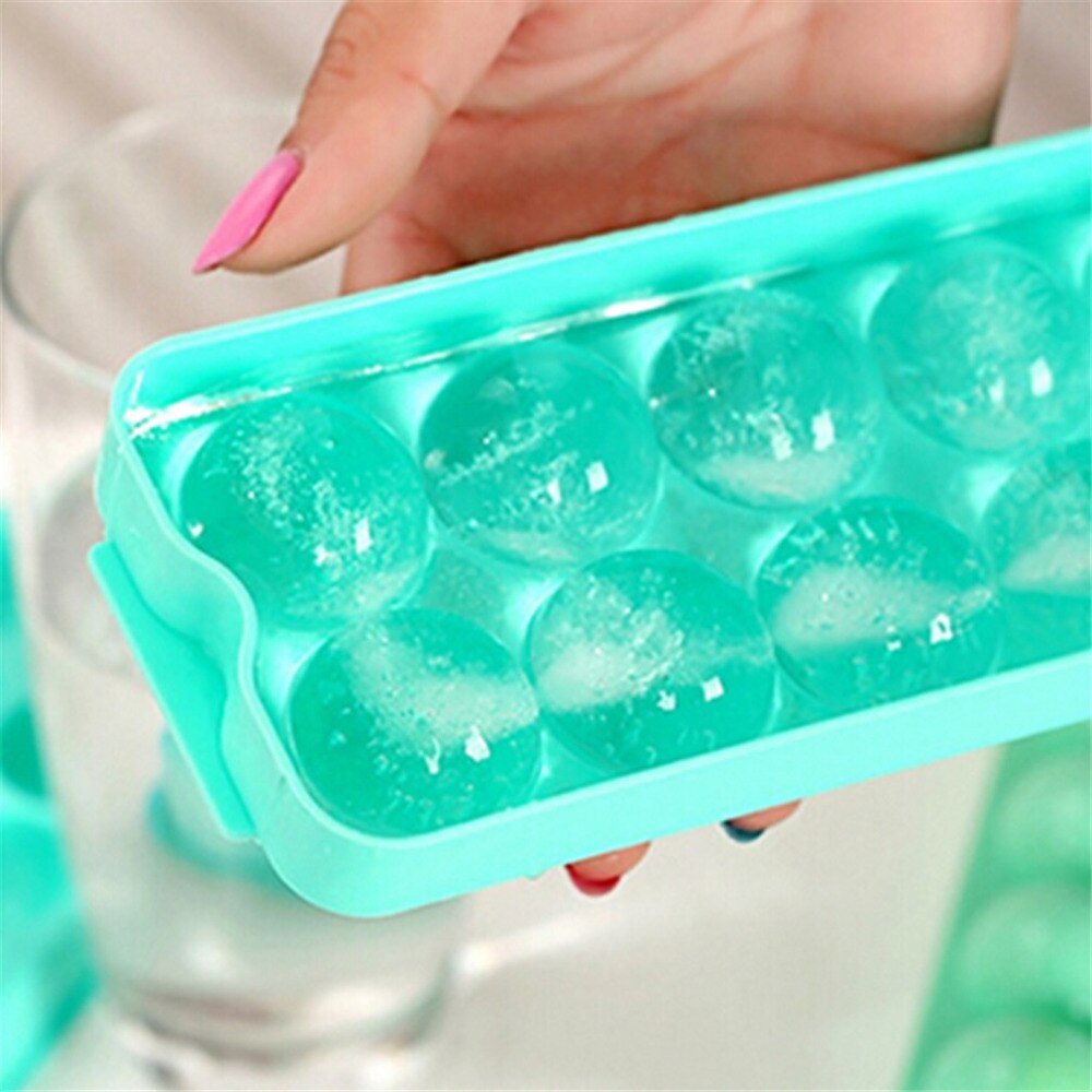 Plastic Ice Globe Cube Tray 14 Grid Round Ice Ball... – Grandado