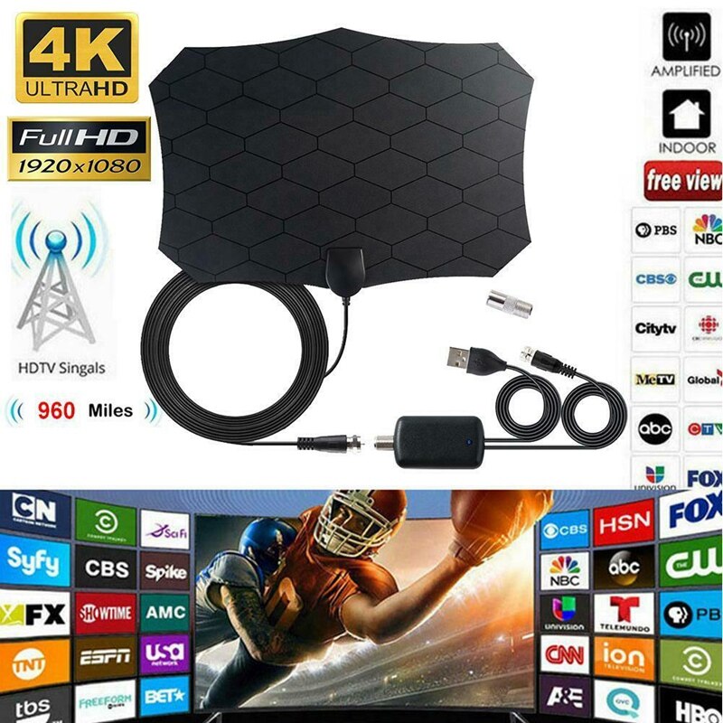 240 Miles Range Indoor Antenna TV Digital Antena D... – Vicedeal