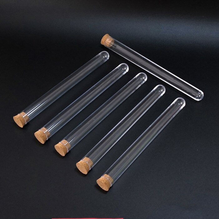 20pcs/pack 15x150mm plastic test tube with cork, U... – Grandado