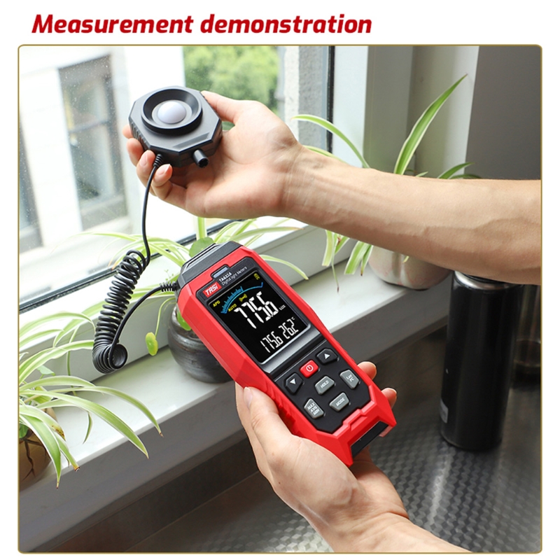 LCD Digital Photometer TA632A 200000 Lux/Fc for Of... – Grandado