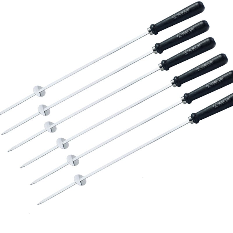 52cm Wood Handle BBQ Needle Meat String Barbece Sk... – Grandado