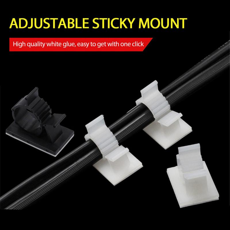 100PCS Adjustable Cable Clips Finisher Wire Clamp ... – Vicedeal